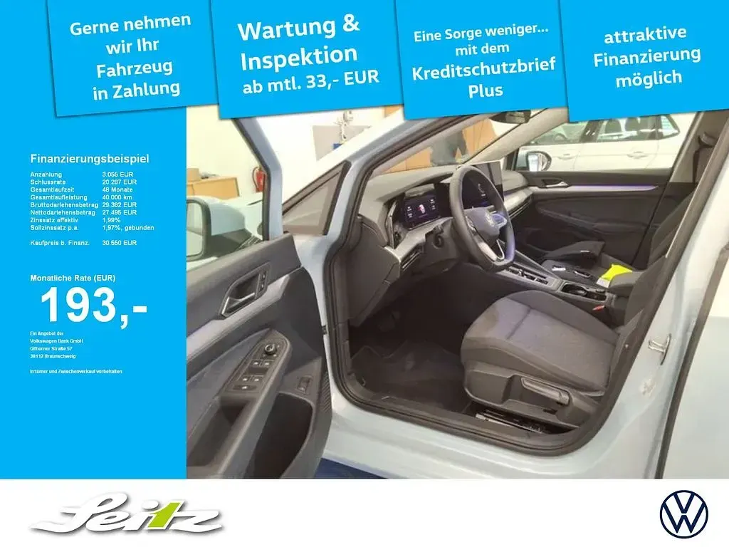 Gebraucht VW Golf VIII Life 204 PS (2025) in Isny - 30.550 € | AutoUncle