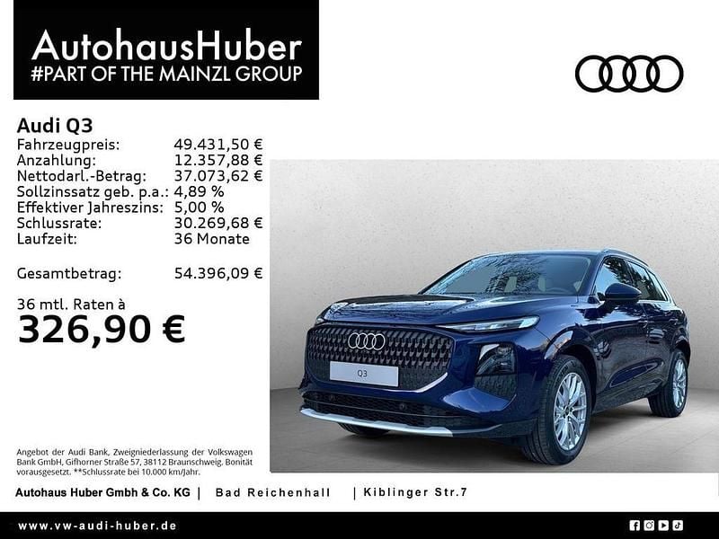 Neu 2026 Audi Q3 Advanced 150 PS SUV – 83435 Bad Reichenhall (Händler ...