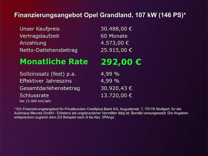 Neu 2025 Opel Grandland X 145 PS SUV – Nordrhein-Westfalen (Händler ...