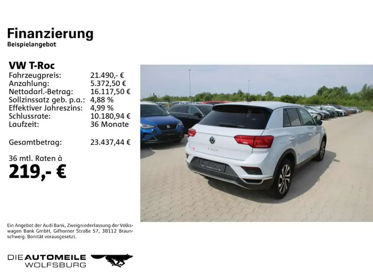 Gebraucht VW T-Roc Active 150 PS (2021) in Wolfsburg - 21.180 € | AutoUncle