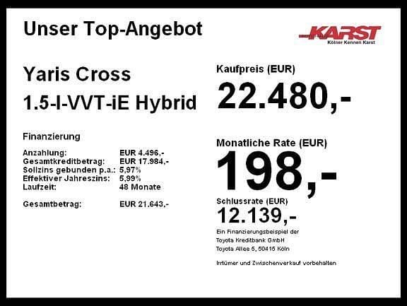 Gebraucht 2022 Toyota Yaris Hybrid Connect Style 116 PS – 51063 Köln ...
