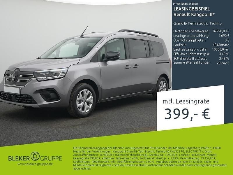 Gebraucht 2025 Renault Kangoo Techno 122 PS Van / Kleinbus – Nordrhein ...
